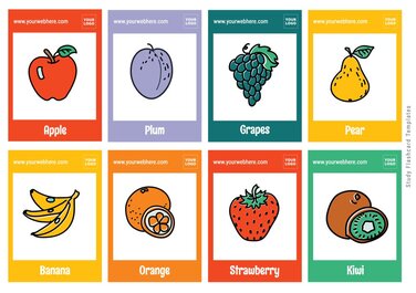 Editable Flashcard Templates for School