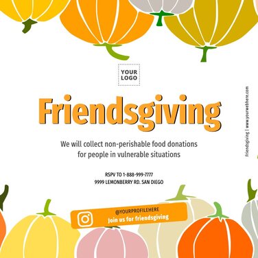 Design Friendsgiving Invitation Templates Online