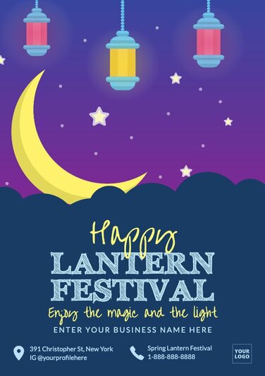 Free Spring Lantern Festival Posters to Edit Online
