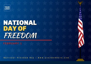 Design National Freedom Day Posters Online