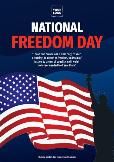 Design posters for National Freedom Day online