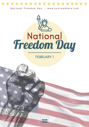Design National Freedom Day Posters Online