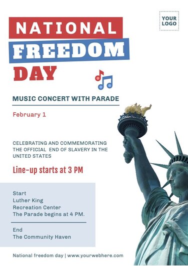 Design National Freedom Day Posters Online