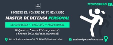 Clases de Defensa Personal: crea flyers con plantillas online