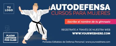 Clases de Defensa Personal: crea flyers con plantillas online