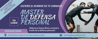 Clases de Defensa Personal: crea flyers con plantillas online