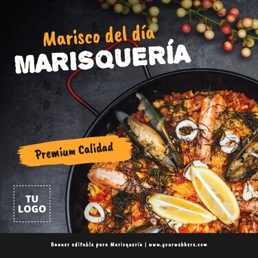 Crea menús de Marisquerías gratis online