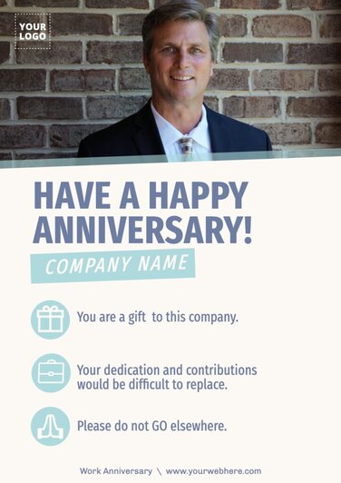 Work Anniversary Card Templates to Customize