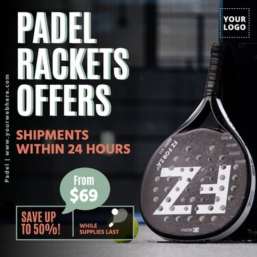 Padel Flyer Vorlagen online Anpassen