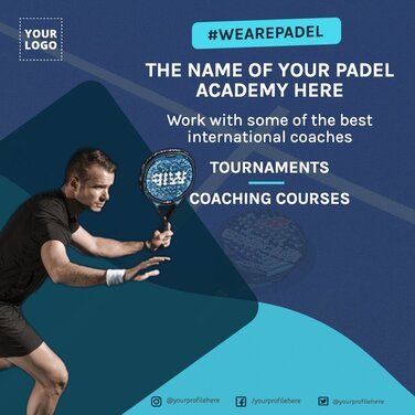 Padel Flyer Designs to Customize Online