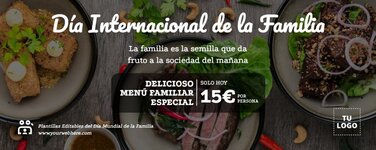 Banners del Día Internacional de la Familia editables