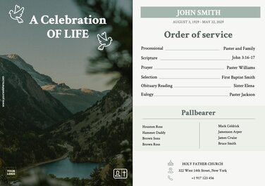 Projetar um programa funerário gratuito