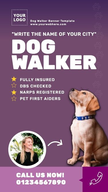 Dog Walker Flyer Templates Online