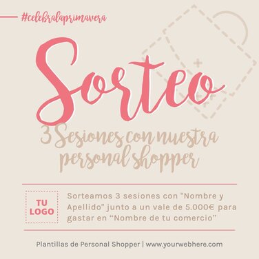 Personal Shoppers: diseña flyers con plantillas online