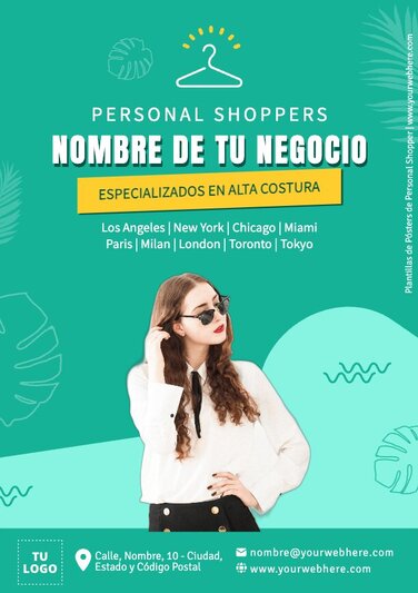 Personal Shoppers: diseña flyers con plantillas online