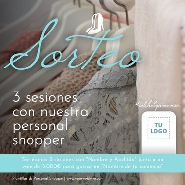 Personal Shoppers: diseña flyers con plantillas online