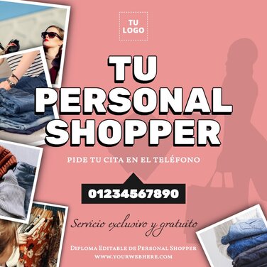 Personal Shoppers: diseña flyers con plantillas online
