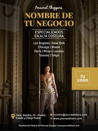 Personal Shoppers: diseña flyers con plantillas online