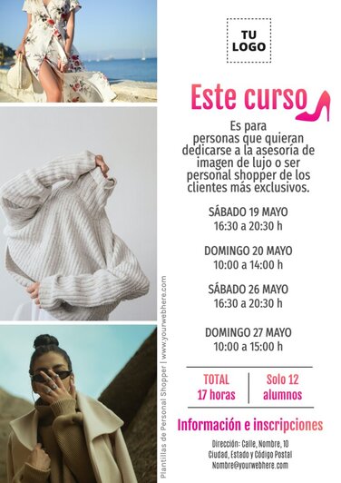Personal Shoppers: diseña flyers con plantillas online