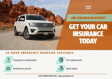 Auto Insurance templates to design ads
