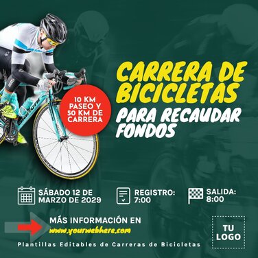 Carreras de Bicicletas: crea banners y pósters gratis