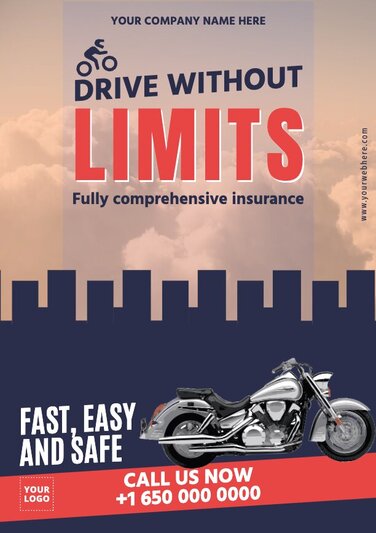 Auto Insurance templates to design ads