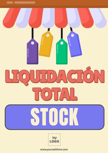 Carteles de liquidación para tu negocio