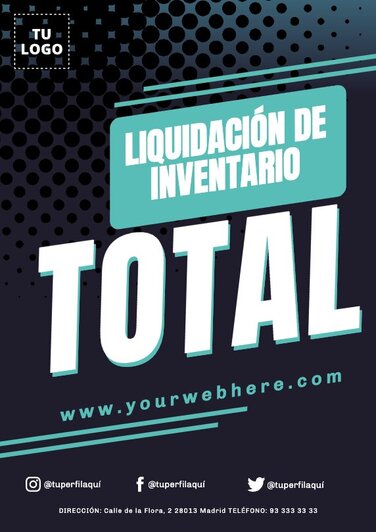 Carteles de liquidación para tu negocio