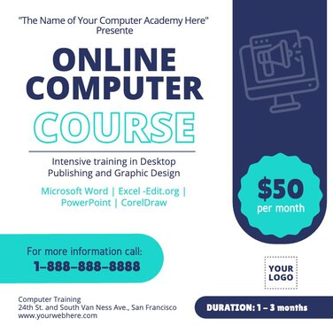 Free Computer Training Flyer Templates