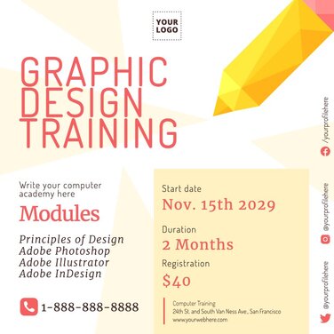 Free Computer Training Flyer Templates