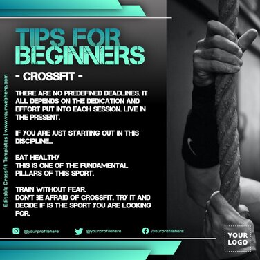 CrossFit Posters and Banners to Customize