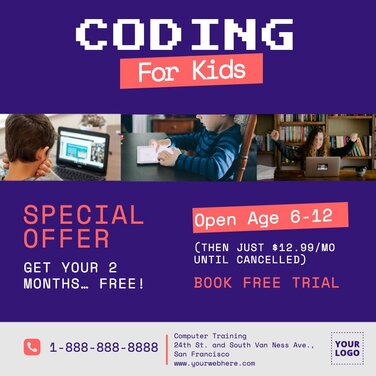 Free Computer Training Flyer Templates