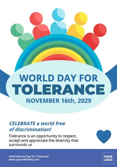 International Day for Tolerance Poster Templates