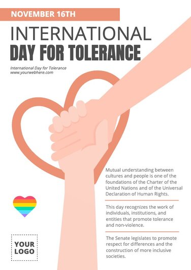 International Day for Tolerance Poster Templates