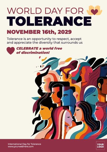 International Day for Tolerance Poster Templates