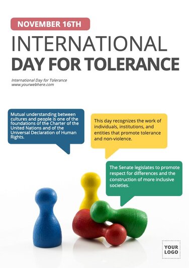 International Day for Tolerance Poster Templates