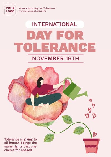 International Day for Tolerance Poster Templates