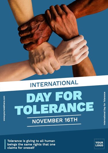 International Day for Tolerance Poster Templates