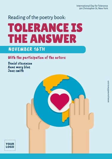 International Day for Tolerance Poster Templates