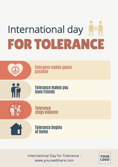 International Day for Tolerance Poster Templates