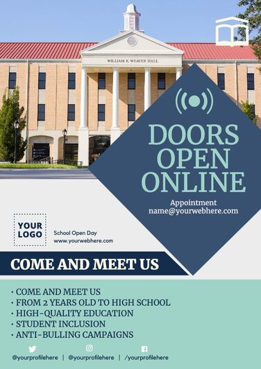 Customize a great promotional university banner for free