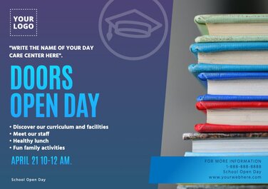 School Open Day Poster Templates