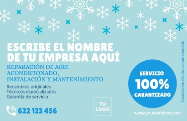 Crea folletos de Aire Acondicionado con plantillas online