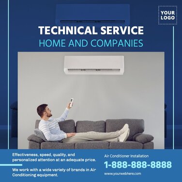 Air Conditioner Banner Designs to Edit Online
