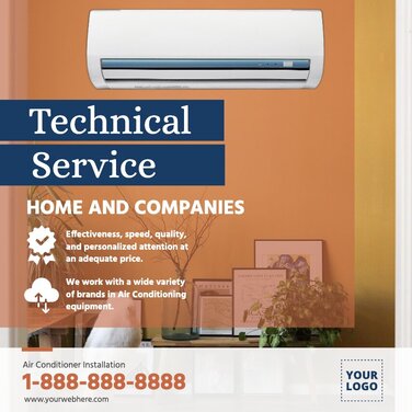 Air Conditioner Banner Designs to Edit Online