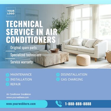 Air Conditioner Banner Designs to Edit Online