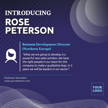 Customizable Employee Spotlight Templates