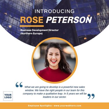 Customizable Employee Spotlight Templates