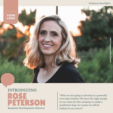 Customizable Employee Spotlight Templates