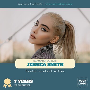 Customizable Employee Spotlight Templates
